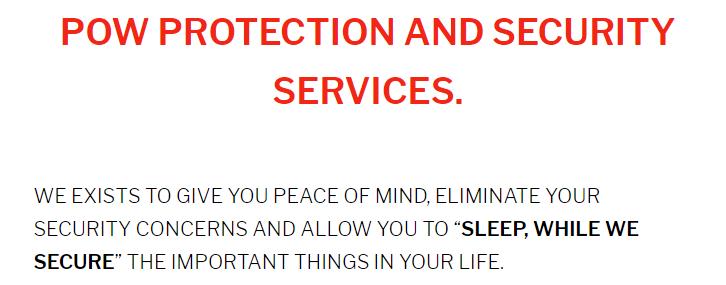 What We Offer – POW PROTECTION AND SECURITY